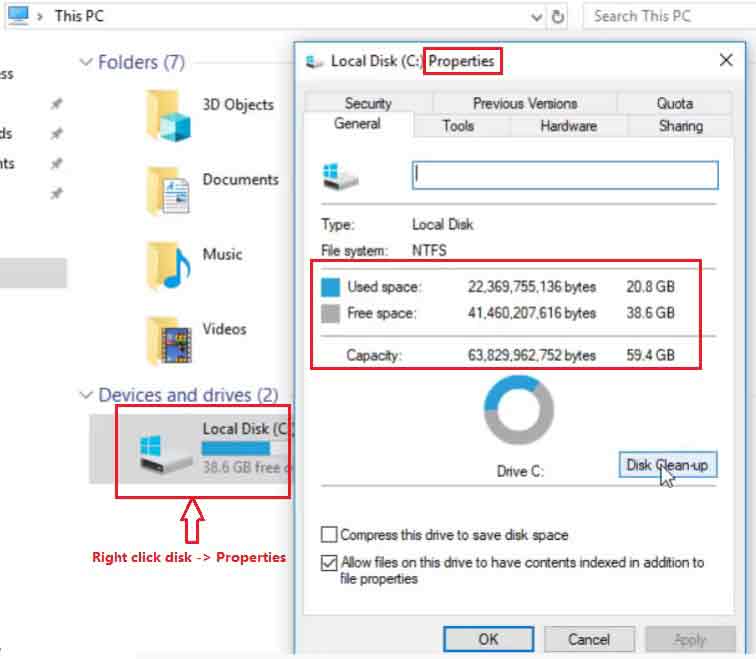 How to Check Windows server 2012 Disk Space Usage How to Check Windows server 2012 Disk Space Usage